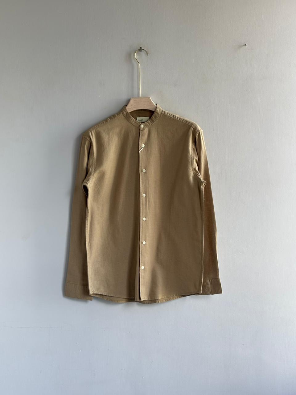 SANDAL LINEN MANDRIAN COLLAR SHIRT – Mann Clothing